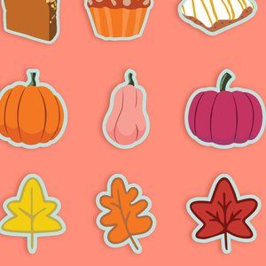 ADOSEOFDETAIL | Office | 2 Starbucks Sticker Pack Fall Bundle Glossy ...